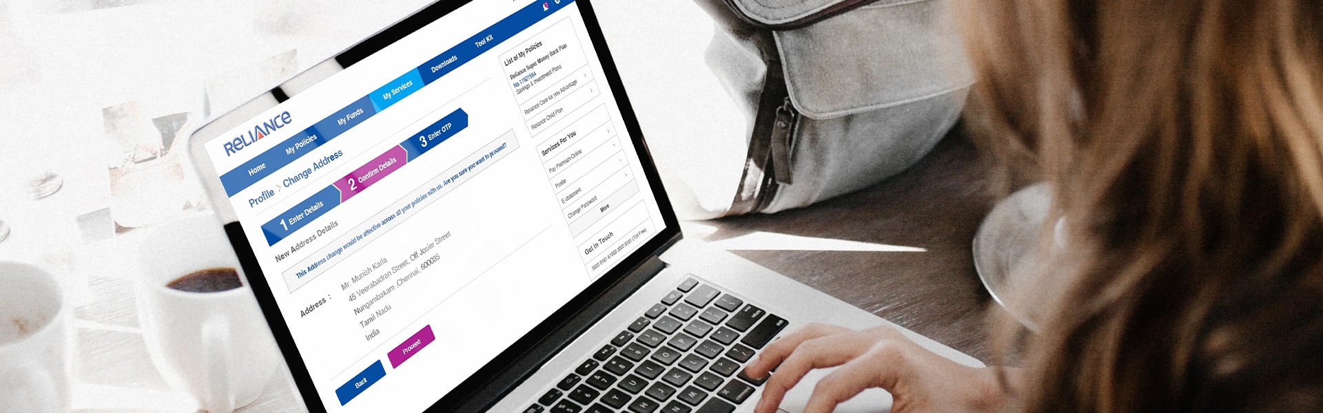 Insurance User Journey UI UX Design for Reliance