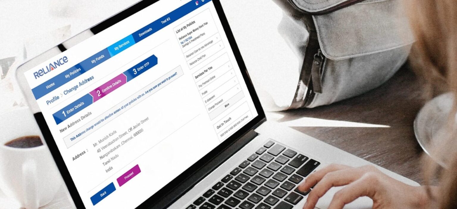 Enterprise Insurance Portal UX – Reliance Life | Think Design