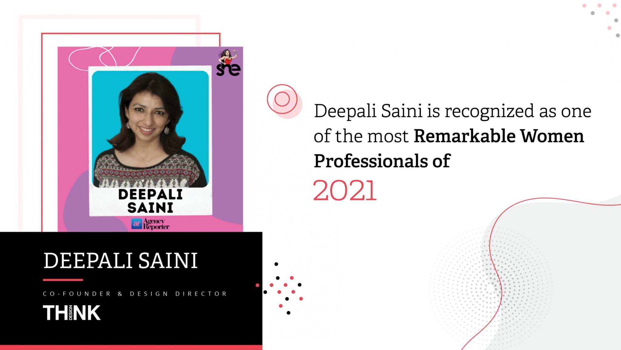 Deepali Saini At Remarkable Women Professionals Of 2021.